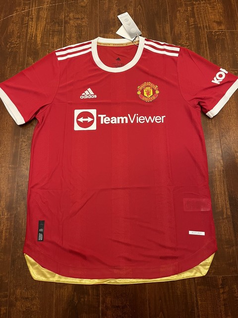 Adidas Manchester United Home Soccer Jersey Red White H31090 Men’s XL ...