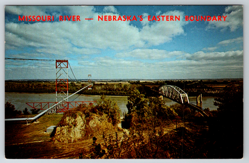 c1960s Missouri River Nebraska Plattsmouth Border Vintage Postcard | eBay
