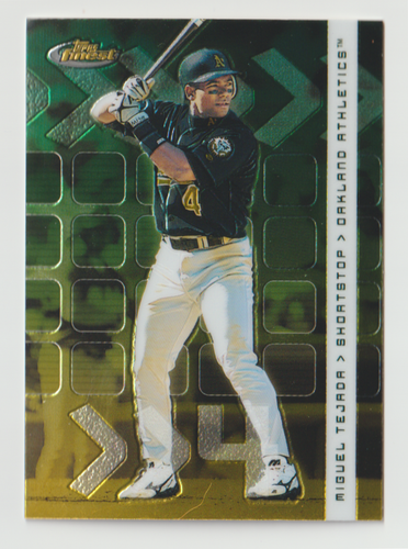 2002 Topps Finest Baseball #36 Miguel Tejada - Oakland Athletics | eBay