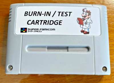 SNES SFC Cartouche de Test - Burn in Test Service Cart Super Nintendo ...