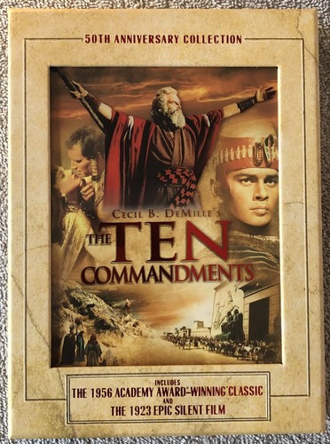 The Ten Commandments - 50th Anniversary DVD 2006 3-Disc Heston Brenner ...