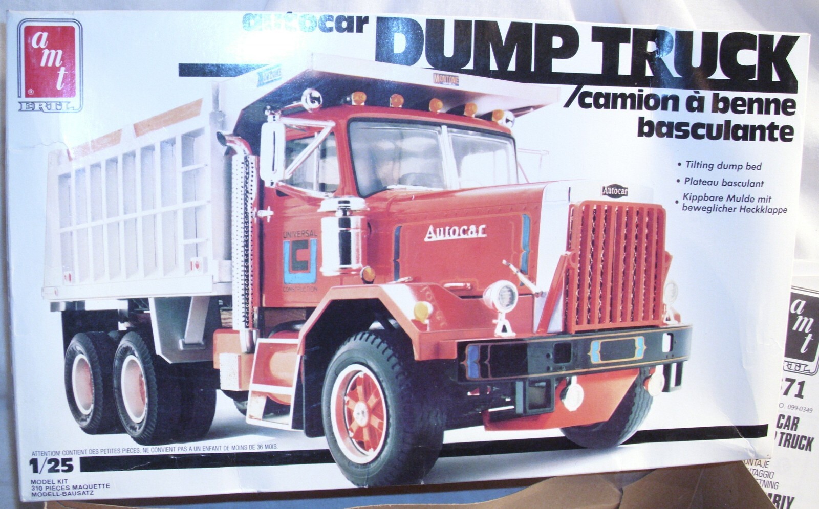 AMT AUTOCAR DUMP TRUCK MODEL KIT 1/25TH BOXED 6671 | eBay