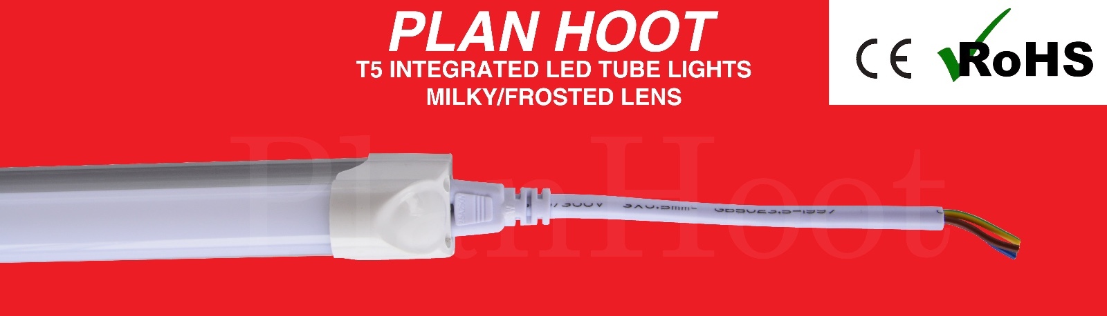 3Ft 16Wt T5 Integrated LED Fluorescent Replacement Tube Light Milky ...