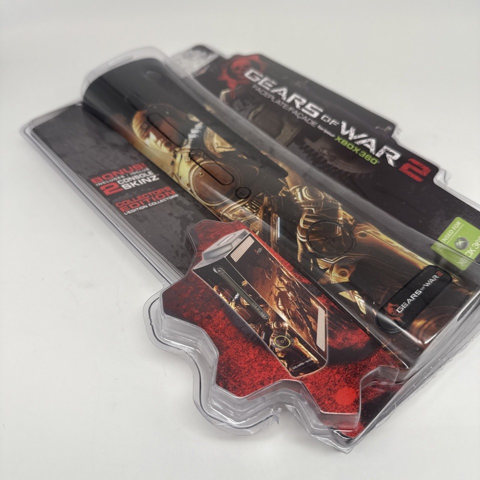 Gears of War 2 Xbox 360 Faceplate + Console Skinz MadCatz | eBay