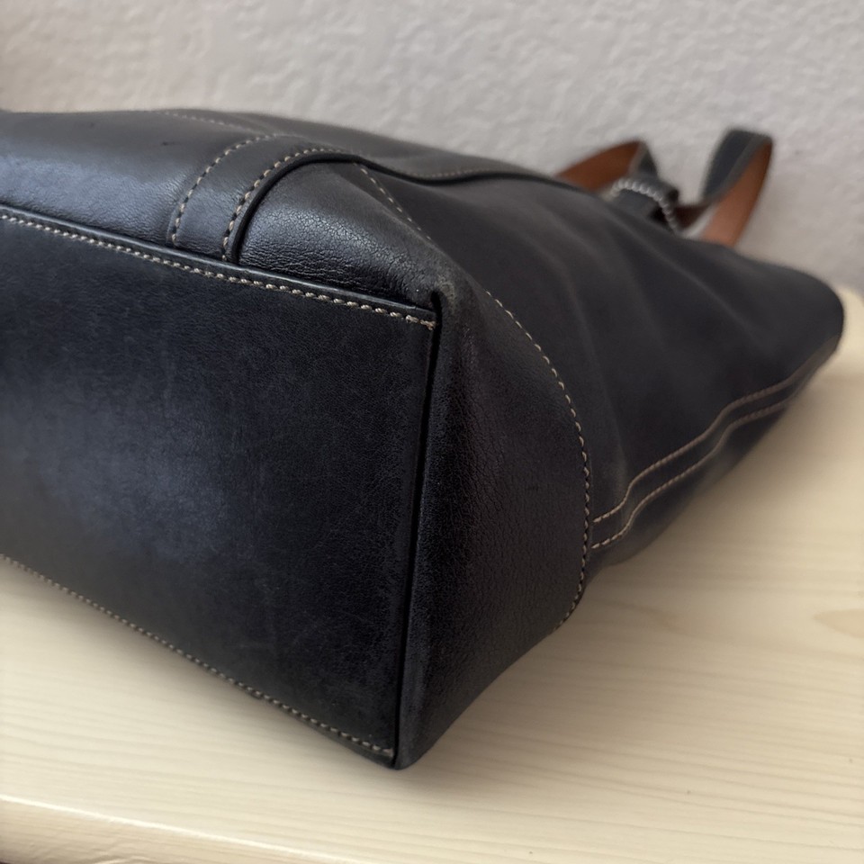 Vintage Coach Tote Women’s Black Leather Gallery Shoulder Bag 5187 | eBay