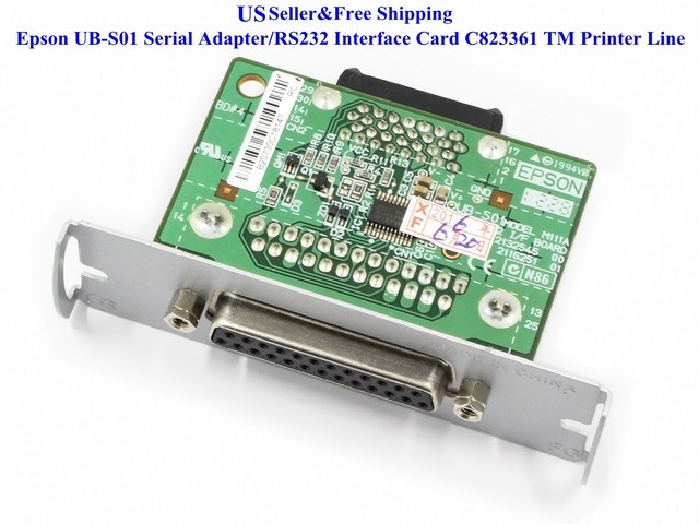 25 X Epson Ub-s01 Serial Adapter/rs232 Interface Card C823361 TM ...