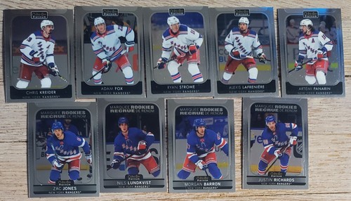 2021-22 OPC Platinum Hockey New York Rangers 9 card Lot-With Marquee ...