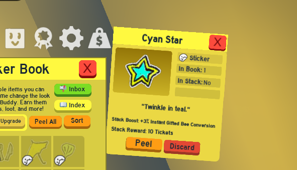 Bee Swarm Simulator Cyan Sticker | Roblox BSS | eBay