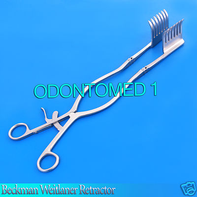 Beckman Weitlaner Retractor 12.5" 7x7 Prong Sharp Surgical Instruments ...