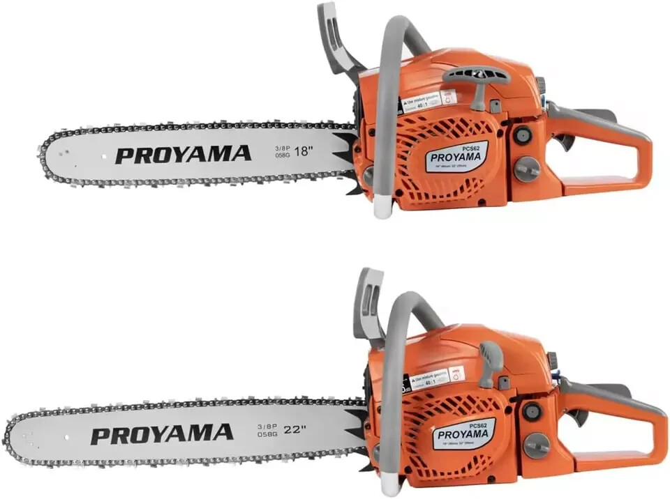 62CC 2-Cycle Gas Powered Chainsaw, 22 Inch 18 Inch Handheld 62CC 18In ...