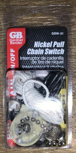 3 Amp Single-Pole Single Circuit Pull-Chain Switch - Nickel (1-Pack) | eBay