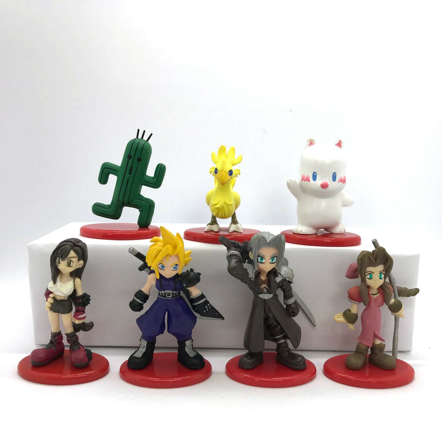 Final Fantasy VII Chibi CLOUD TIFA SEPHIROTH etc Set Color Mini Figure ...