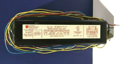 Universal RAPID Start 277V BALLAST W590-D-TC-P for 2 F30 F40 FC12 & FC16 for sale online | eBay
