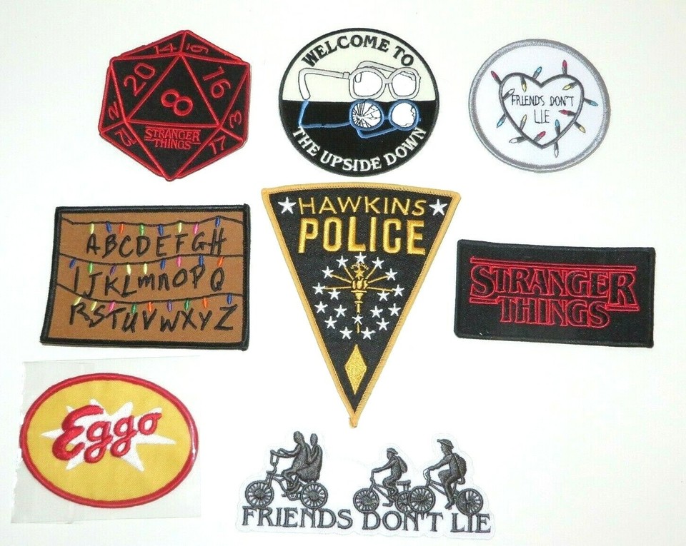 Stranger Things TV Series Embroidered Set of 8 PATCHES THESE ARE PREMIUM QUALITY | eBay