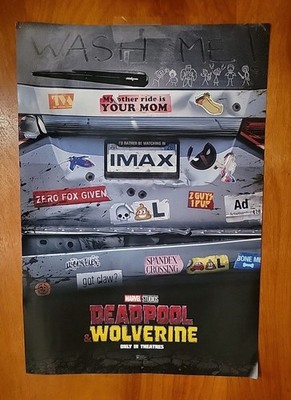 4X Deadpool & Wolverine Movie Release 13x19 BATTLE Honda Odyssey Poster ...