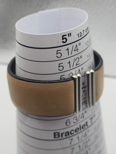 Carolee Swiss Cuff Watch MOP Dial Beige Cuff New Battery Working | eBay