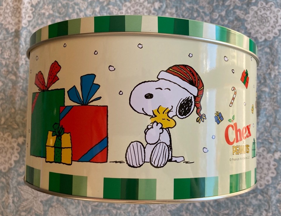 2025 Ltd Ed Christmas Chex Party Mix Collectible Peanuts Charlie Brown ...