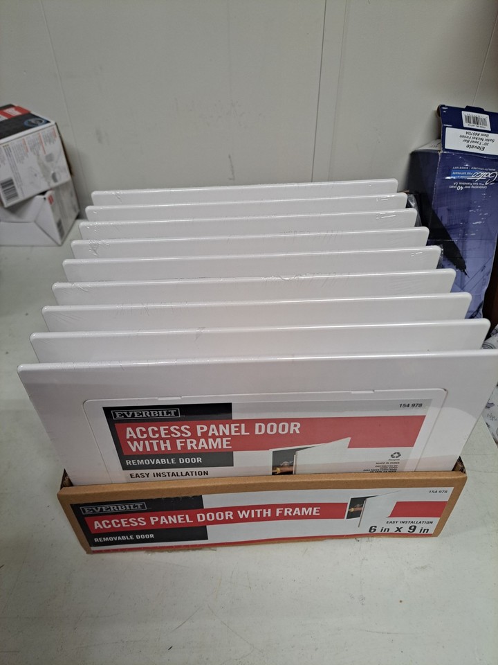 Case Of 9 EVERBILT Access Panel Drywall Holes 6x9, REMOVABLE DOOR WITH ...