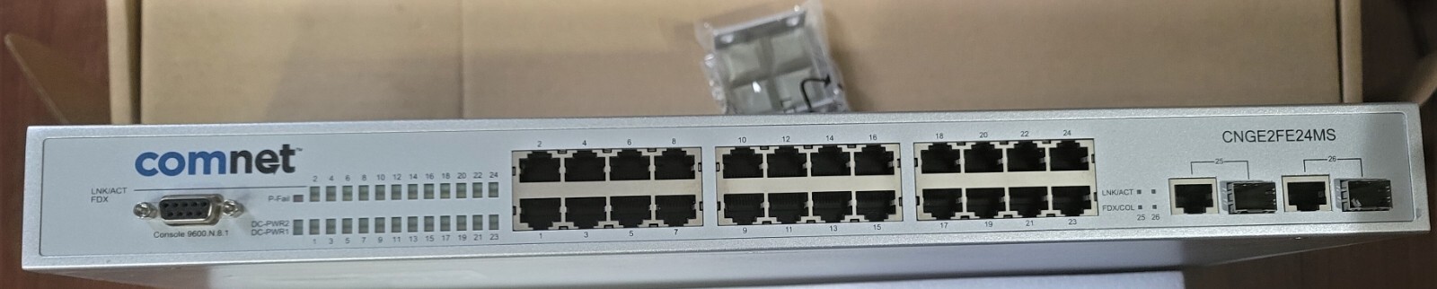 COMNET CNGE2FE24MS 26 port Hardened Managed Switch with 2 gig combo 24 ...