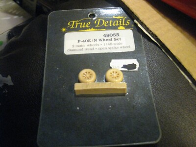 Sealed P-40E/N Diamond Tread open Spoke Wheel Set by True Details in 1/ ...