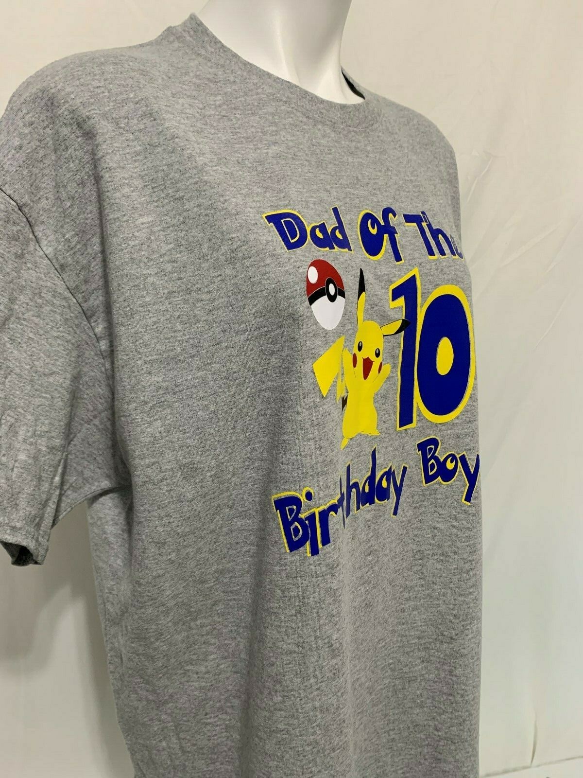Pokemon T-Shirt "Dad of the Birthday Boys" All Graphi… - Gem