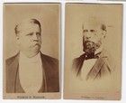 2-1880 Election CDVs Winfield Hancock Wm English Democrat Candidates ...