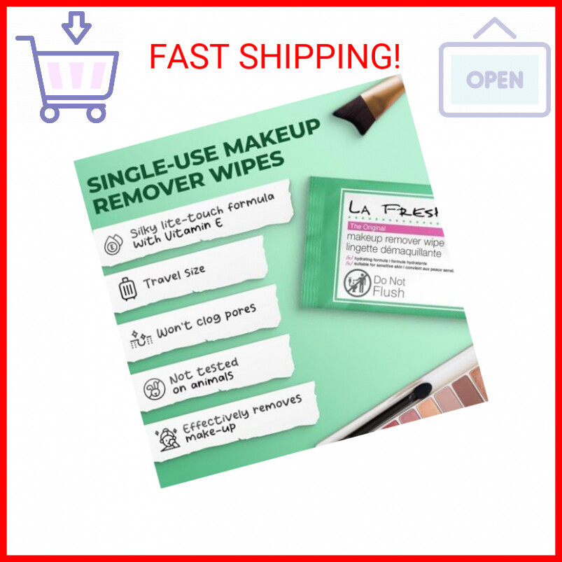 LA Fresh Makeup Remover Wipes with Vitamin E - Make up Remover Wipes ...