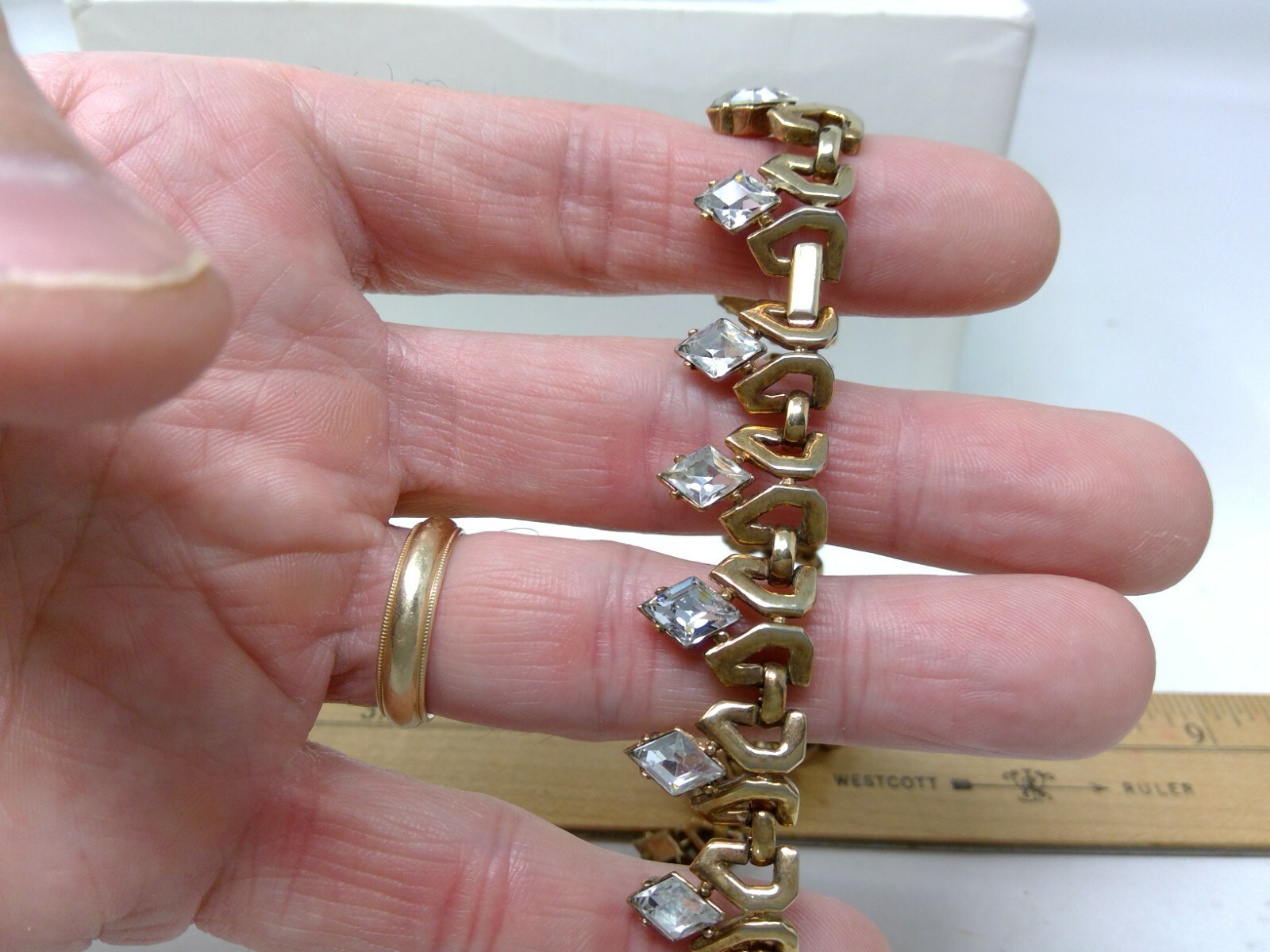 Vintage Signed Trifari Pat Pend Gold Tone Queen of Diamonds Necklace | eBay