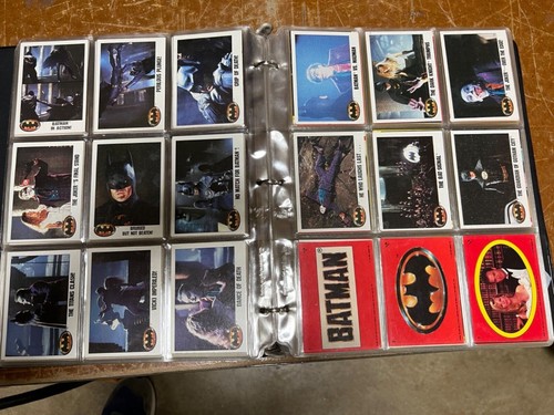 3 complete trading card sets Batman (both sets) Batman Returns Topps w ...