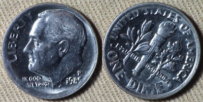 Error : 1985P Dime Broadstruck IREC2073 | eBay