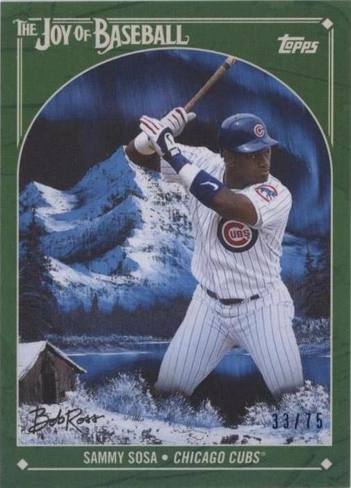 2023 Topps X Bob Ross The Joy of Baseball - Sammy Sosa #5 Sap Green ...
