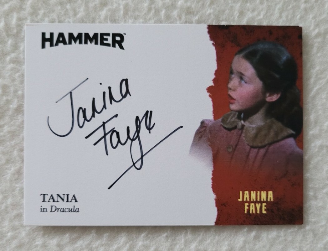 Unstoppable Cards Hammer Horror Series 1 Janina Faye Autograph Card JF2 ...
