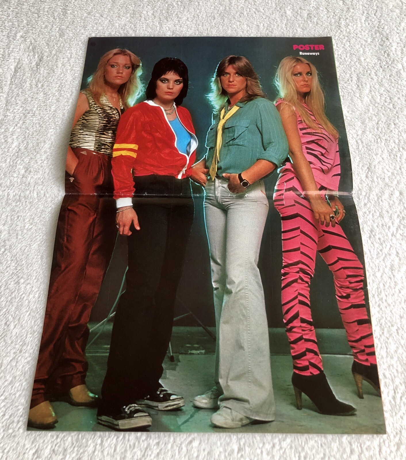 RUNAWAYS 1978 Joan Jett Lita Ford Vicki Blue Swedish Poster Magazine ...