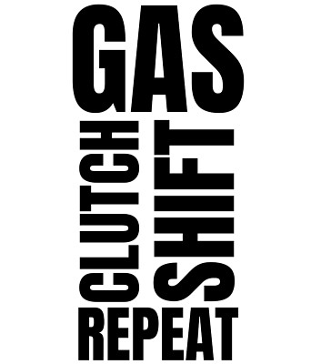 JDM Muscle Gas Clutch Shift Repeat Vinyl Sticker Decal - 5 Pack | eBay