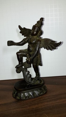 VINTAGE BRONZE GARUDA HINDU DEITY STATUE 7.5" | eBay