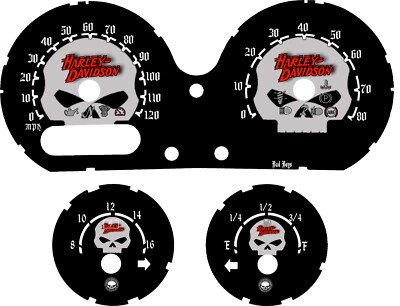 Harley Davidson Custom Speedometer Faceplate Fit CVO 2014-2019 HD Logo ...