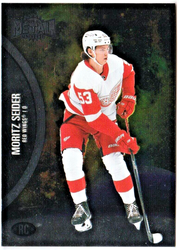 MORITZ SEIDER RC 21-22 METAL UNIVERSE ROOKIE CARD DETROIT # 195 SKYBOX ...