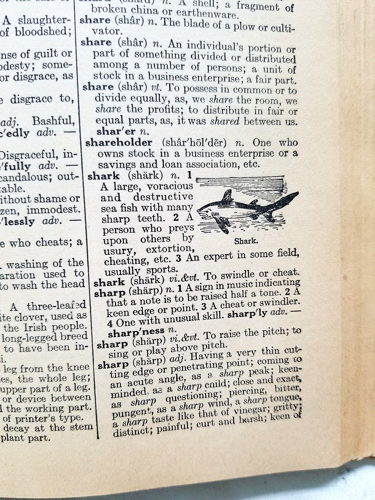1956 Webster's Illustrated Dictionary FULL TEXT Vintage Antique ...