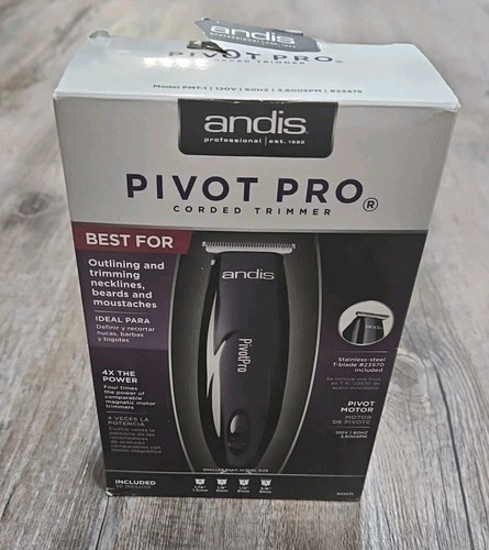 Andis Pivot Pro Corded T-Blade Trimmer #23475 Open Box | eBay