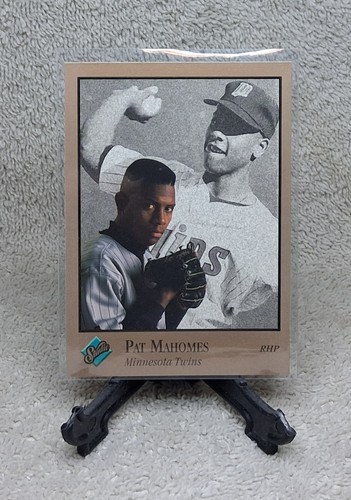 1992 Leaf Studio PAT MAHOMES SR. Rookie Card #208 Father of KC CHIEFS ...