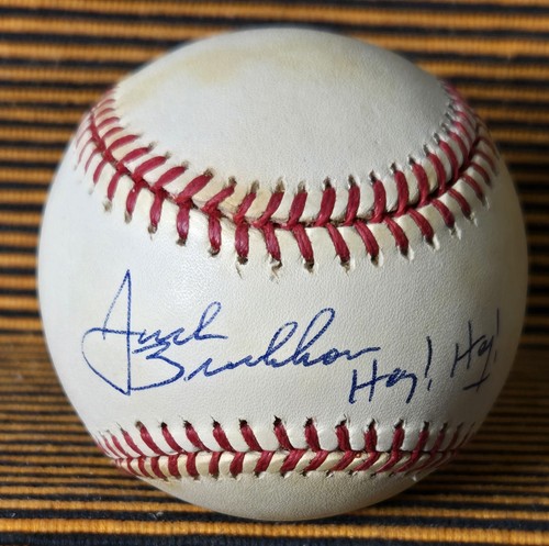 Jack Brickhouse "Hey-Hey!" Cubs HOF Broadcaster Signed National League ...