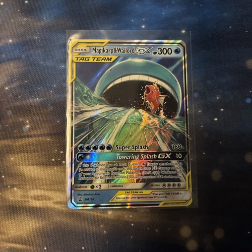Pokémon TCG Magikarp &Wailord GX Holo Ultra Rare Card Promo Sun & Moon ...