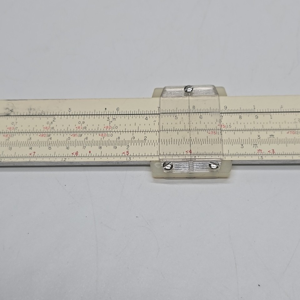 Vintage Pickett Model N 1010-T Trig Trigonometry Slide Rule White VTG ...