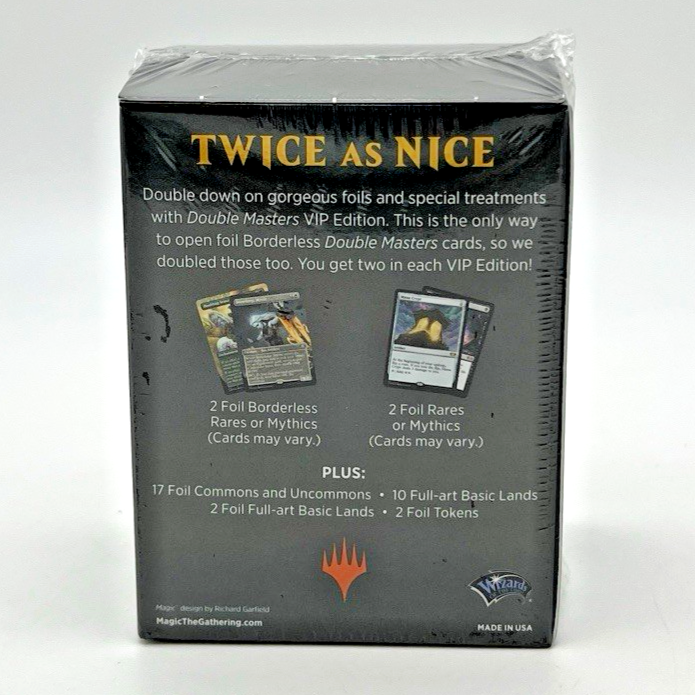 Magic the Gathering MtG DOUBLE MASTERS VIP EDITION Pack • FACTORY ...