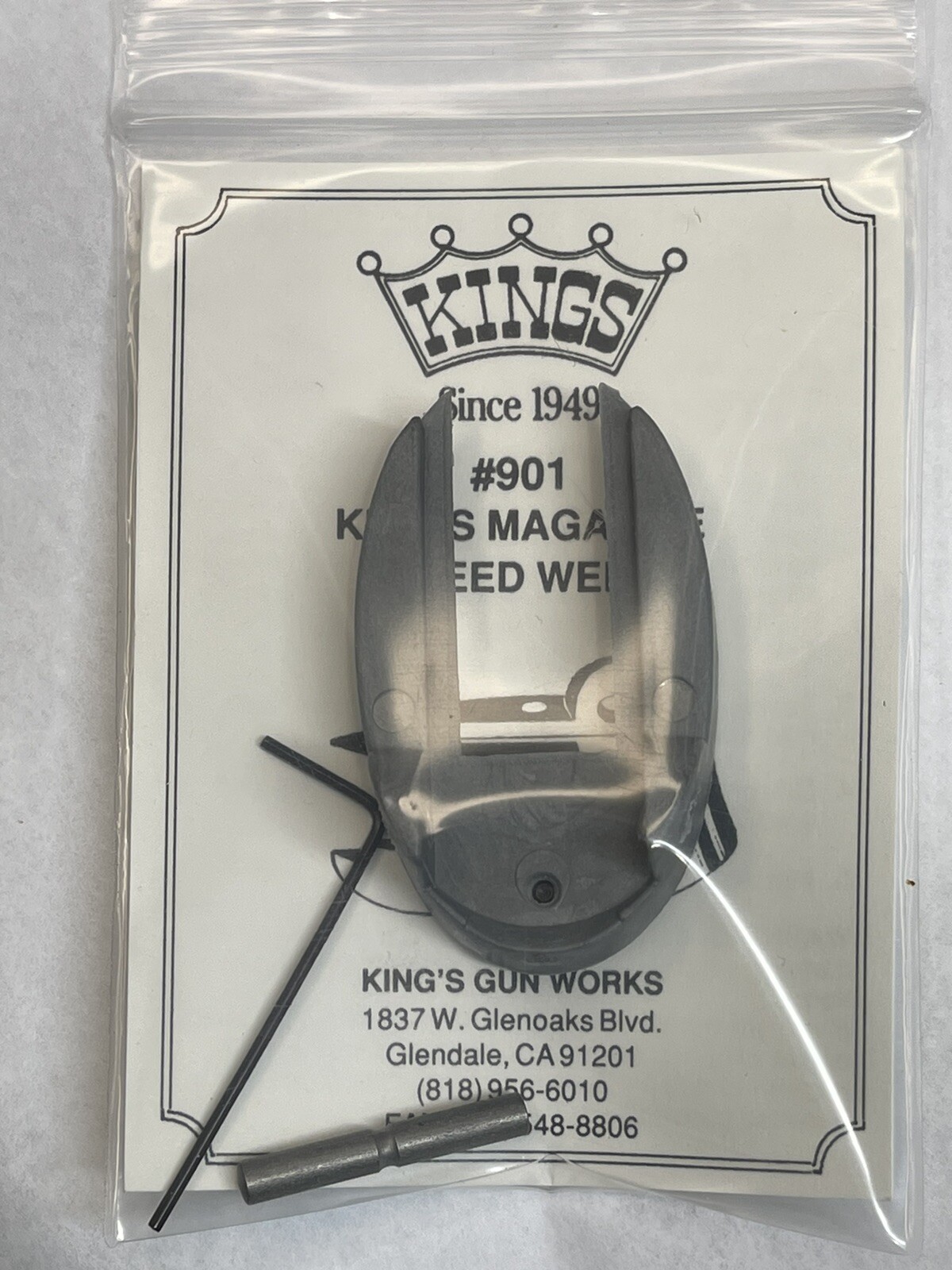 Kings Gun Works 901 Magazine Speed Well Colt 1911 Silver NOS | eBay