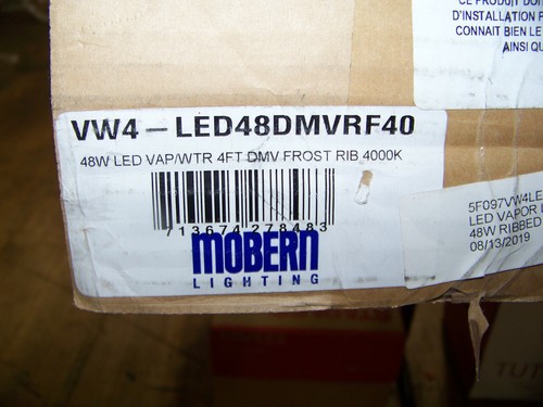 Mobern Lighting 48W LED VAP/WTR 4ft DMV Frost Rib 4000K VW4 ...