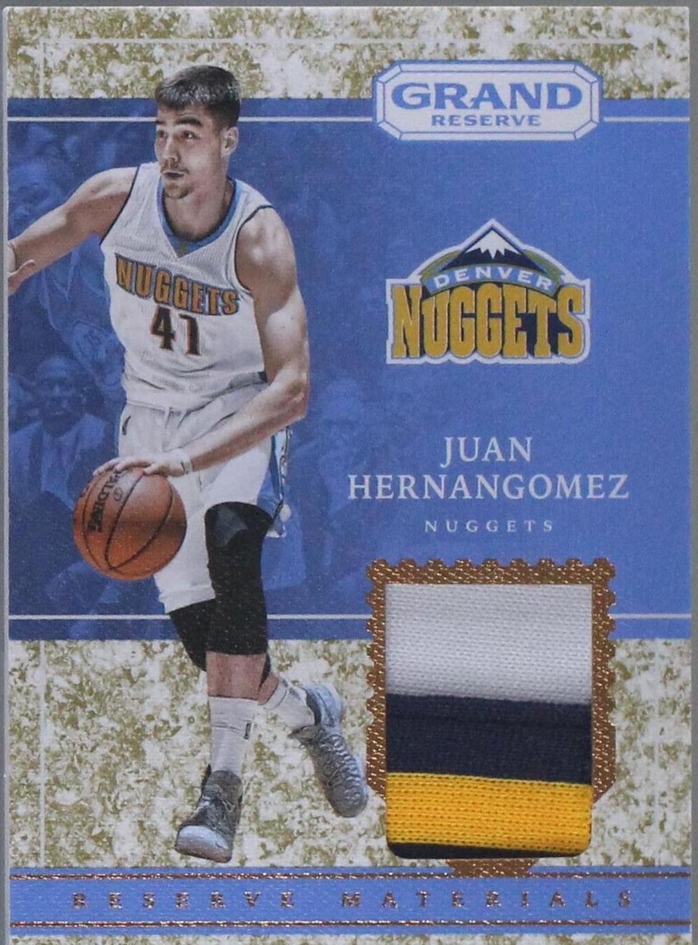 2016-17 Panini Grand Reserve - Reserve Materials Juan Hernangomez #70 ...