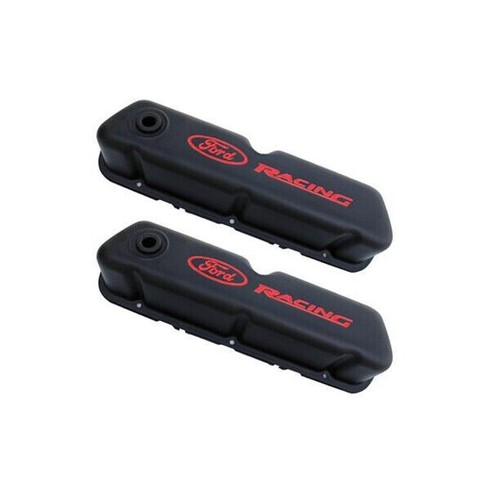 1962-97 SB FORD RACING BLACK STEEL TALL VALVE COVERS 260 289 302 347 ...