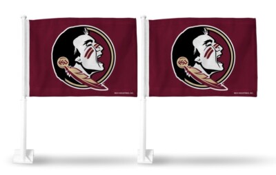 Lot of 2 - NCAA FSU Florida State Seminoles 2-Sided Window Mount Car ...