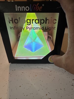 Holographic Infinity Pyramid Light | eBay